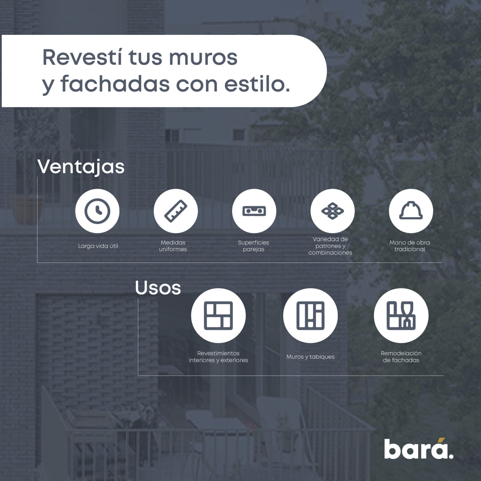 Ladrillo macizo, ese material tan cordobés, noble y versátil. – Bara ...